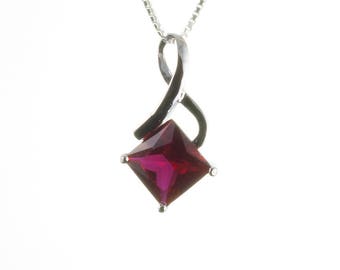 Ruby pendant | Etsy