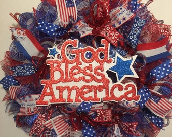 Veterans day wreath | Etsy