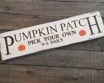 Pumpkin patch sign | Etsy