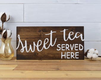Sweet tea sign | Etsy