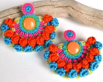 Colorful earrings | Etsy