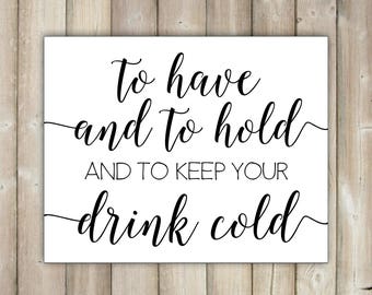 Keep your drink cold | Etsy