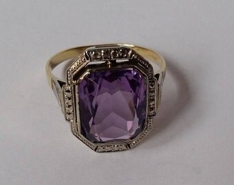 Amethyst ring | Etsy