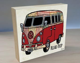 Vw bus art | Etsy