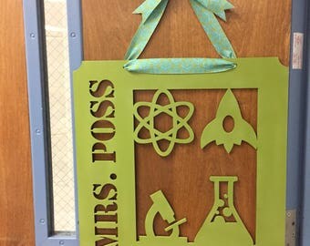 Teacher door hanger | Etsy