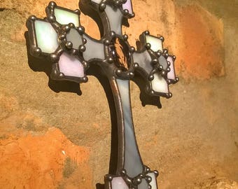 Stained glass cross | Etsy