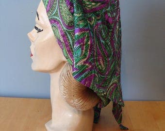 Retro head scarf | Etsy