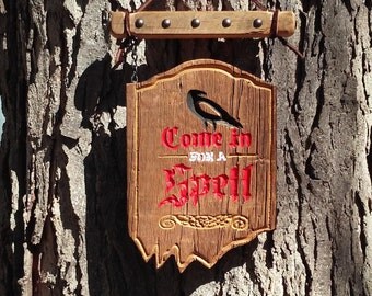 Scary welcome sign | Etsy