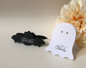 Halloween place card | Etsy
