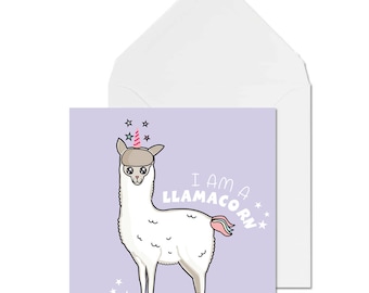 Alpaca card | Etsy
