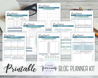 Etsy business planner printable small business planner