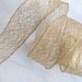 Gold wired mesh ribbon gold wired net ribbon glitter gold