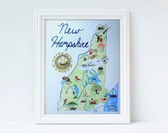 New hampshire art | Etsy