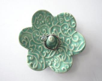 Ceramic ring holder | Etsy