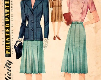 1940s Simplicity 2630 Vintage Sewing Pattern Toddler Snowsuit