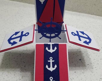 Nautical card box | Etsy