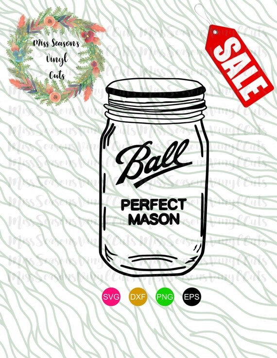 Mason Jar SVG FileBall Mason Jars SVG FileVector Clip Art