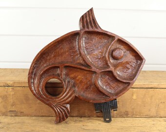 Wood fish wall art | Etsy