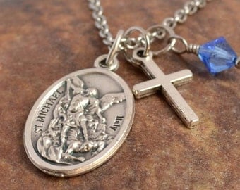 St michael necklace | Etsy