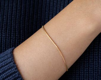 Solid gold bracelet | Etsy