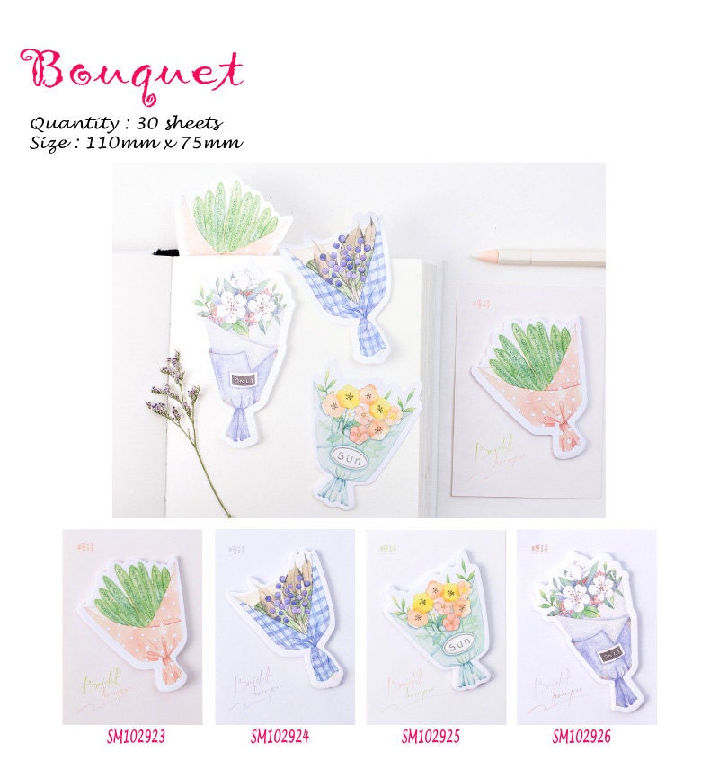 Bouquet Post IT Notes Sticky Memo