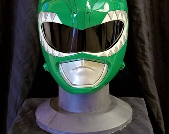 Green ranger helmet | Etsy