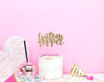 Custom cake topper | Etsy