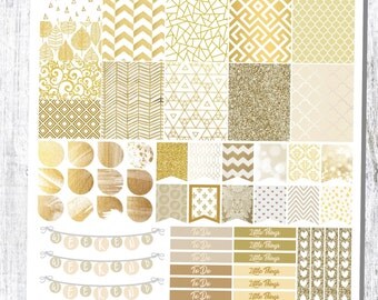 Gold stickers | Etsy