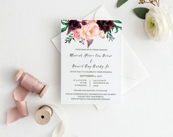 Wedding invitation | Etsy