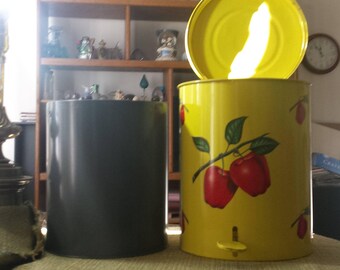 Vintage trash can | Etsy