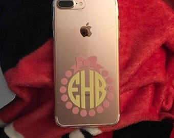 Monogram phone case | Etsy