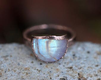 Natural stone ring | Etsy