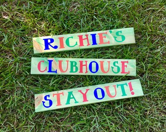 Treehouse signs | Etsy