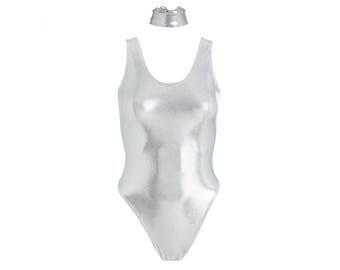 Metallic swimsuit | Etsy