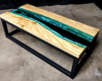 Blue river table | Etsy