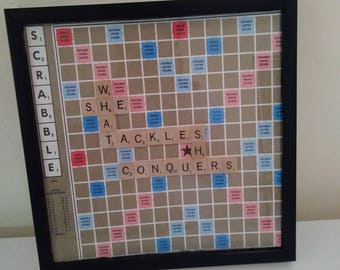 Wall scrabble board | Etsy