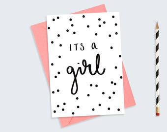 Its a girl card | Etsy