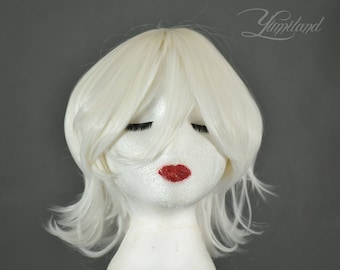 Halloween Wig White Powder Wig Gothic Lolita costume drag