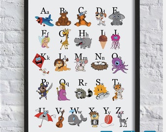 Abc poster | Etsy
