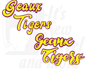 Geaux tigers svg | Etsy