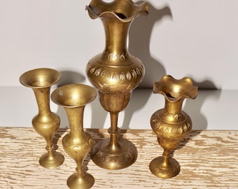 India brass vase | Etsy