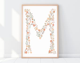 Letter m print | Etsy