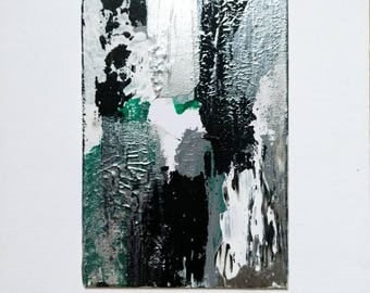 Silver painting | Etsy