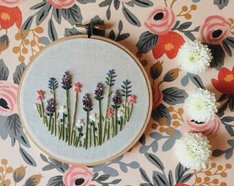 A Flower in My Garden Embroidery Pattern
