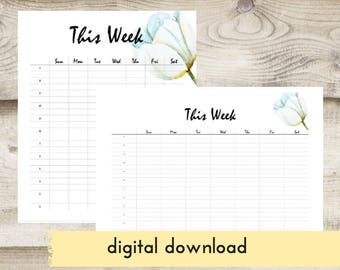 Planner template | Etsy