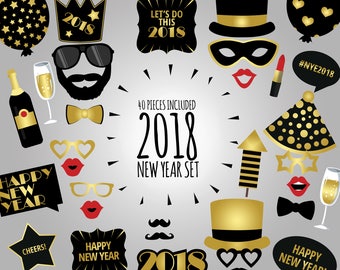 New year photo booth | Etsy