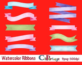 Ribbons clipart | Etsy