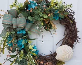 Seashell wreath | Etsy