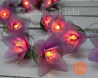Flower string lights | Etsy