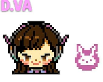 Overwatch pixel art | Etsy